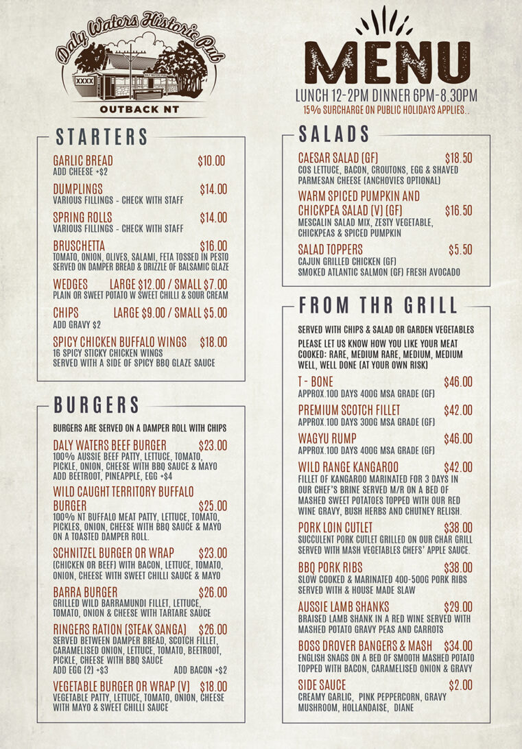 Eat & Drink - Daly Waters Pub